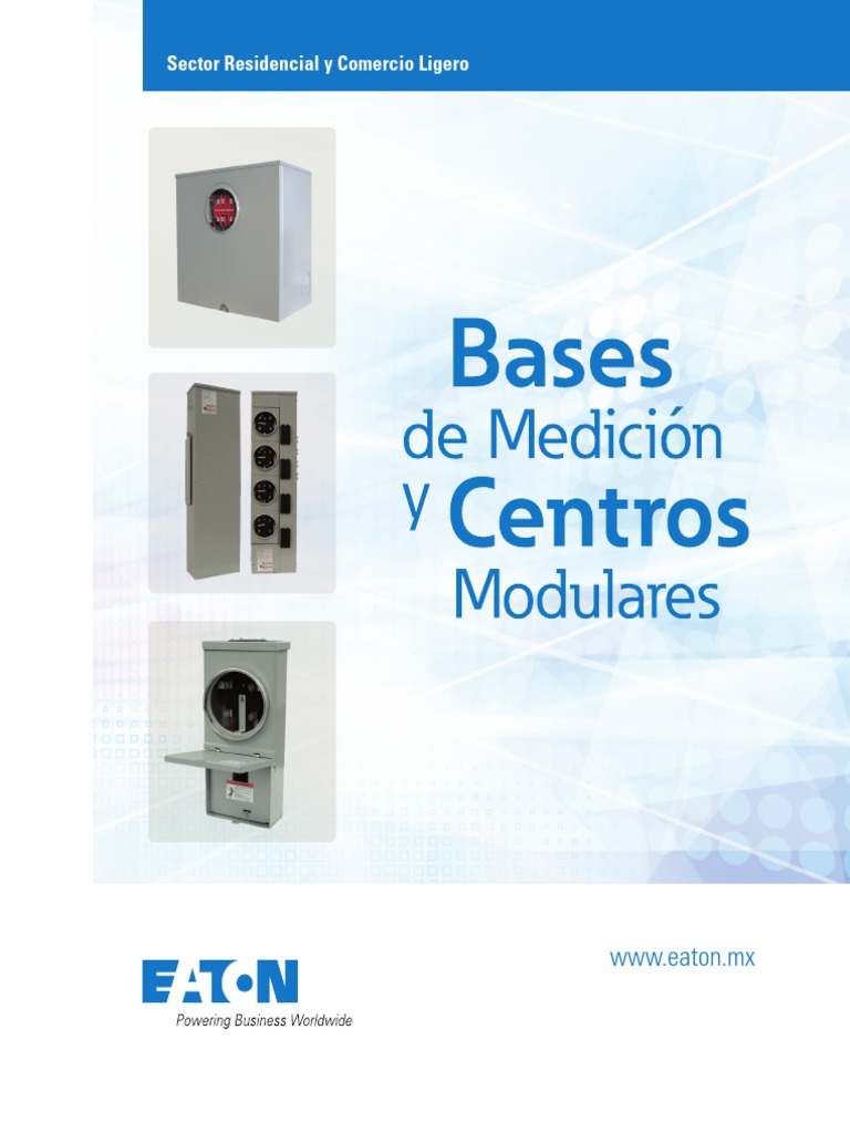 Bases Transocket para Medidores Eaton | PDF | Electromagnetismo ...