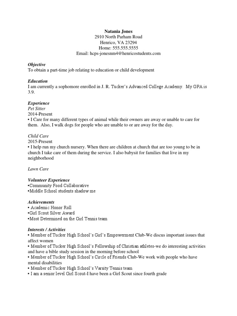 Objective: Pet Sitter | PDF