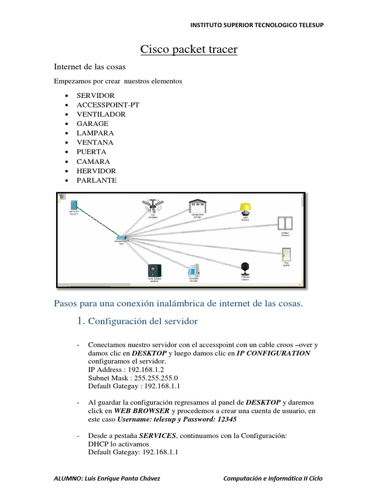 Cisco Packet Tracer | PDF | Point and Click | Punto de acceso inalámbrico