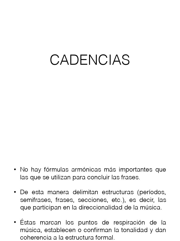 CADENCIAS | PDF | Acorde (Música) | Armonía