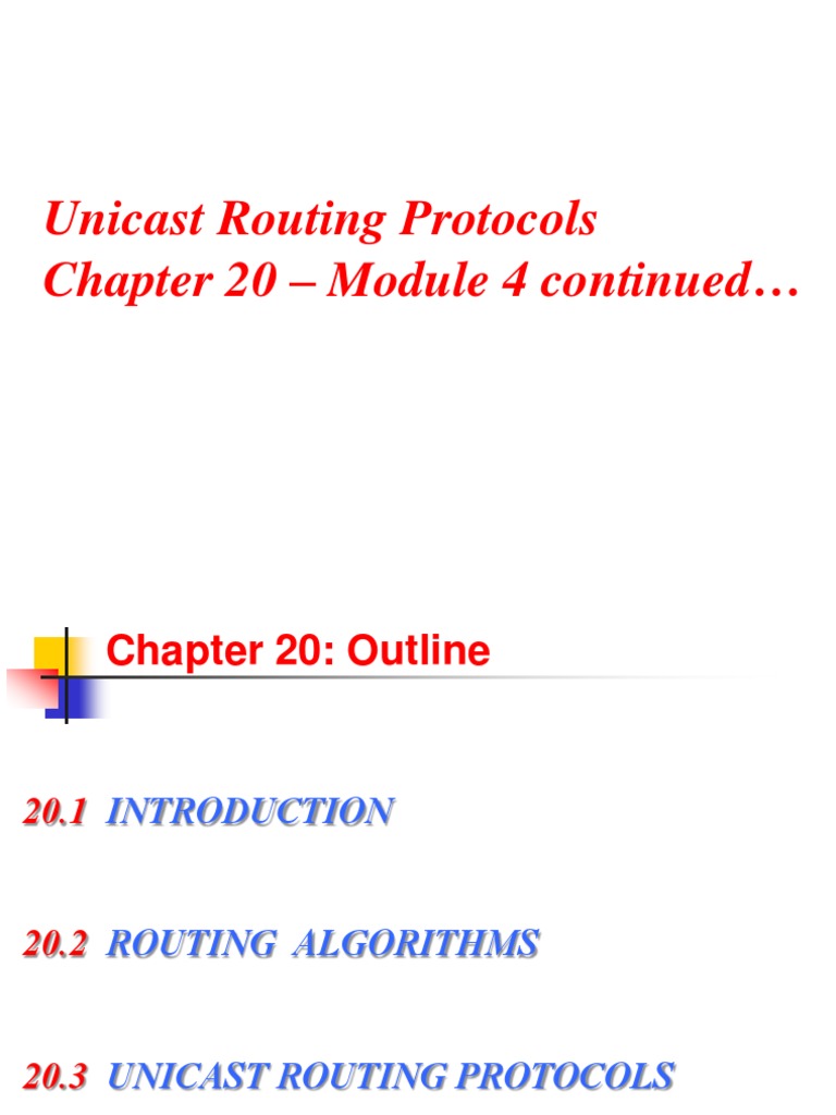 Unicast Routing | PDF | Routing | Router (Computing)