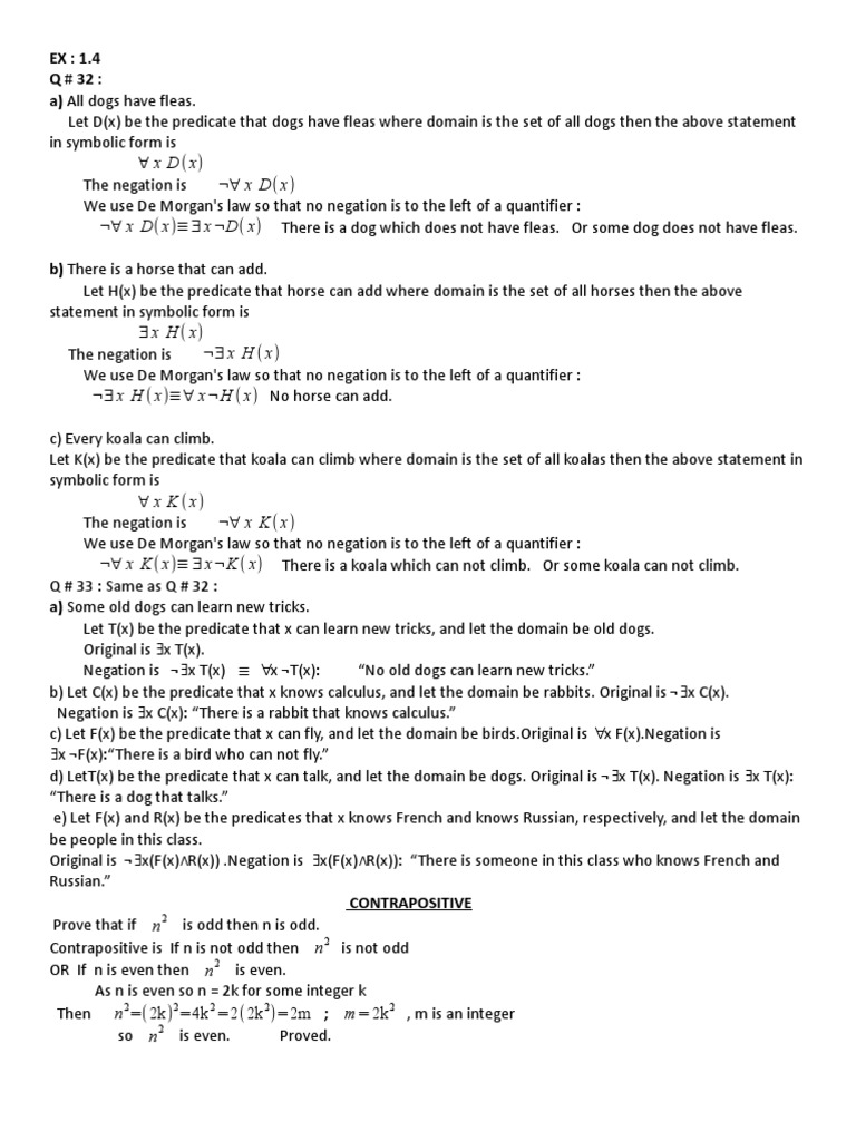 Quantifiers Solution | PDF | Deductive Reasoning | Formalism (Deductive)