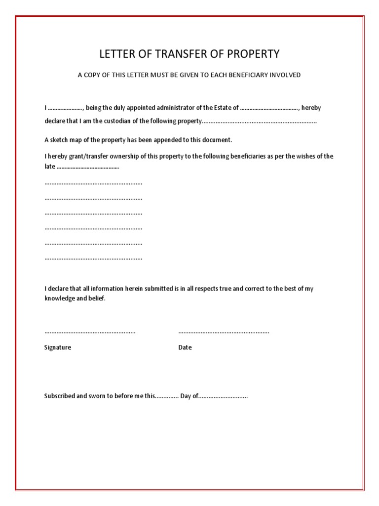 Property Transfer | PDF