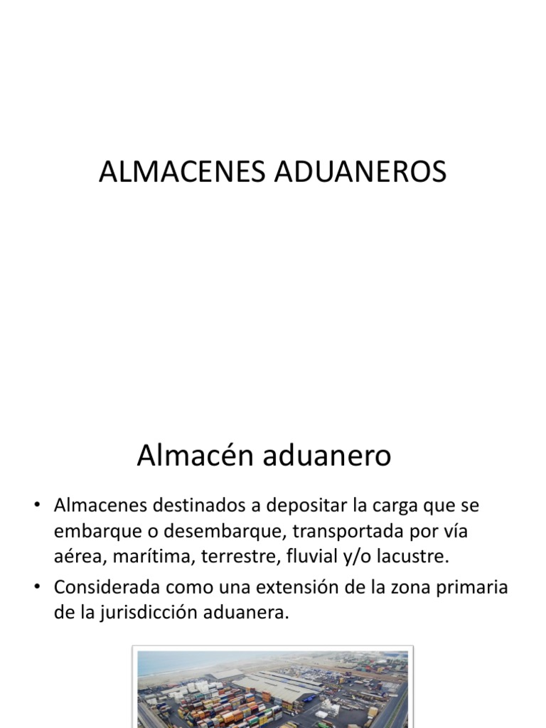 Almacenes Aduaneros | PDF | aduana | Almacén