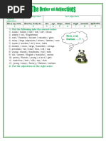 5524 Word Order of Adjectives 2 | PDF | Adjective | Clothing