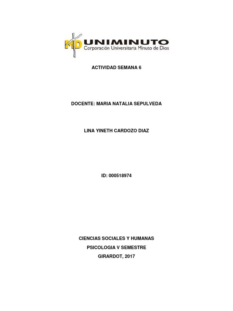 Actividad Sem6 Psicometria | PDF | Aparición | Science