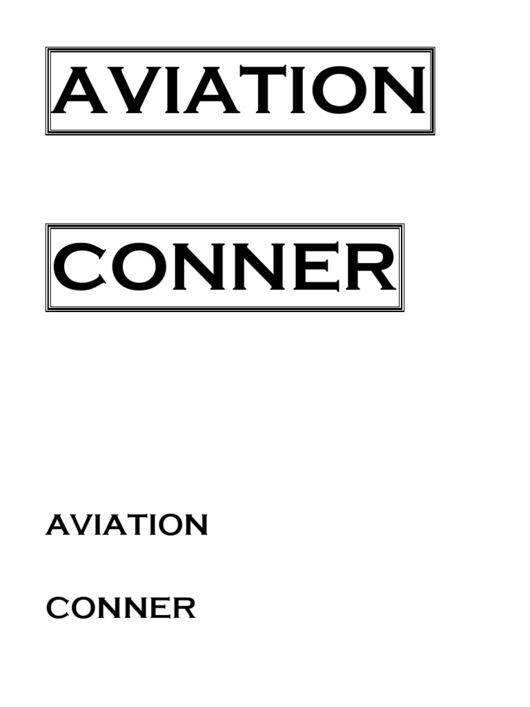 Conner Aviation Overview | PDF | Business