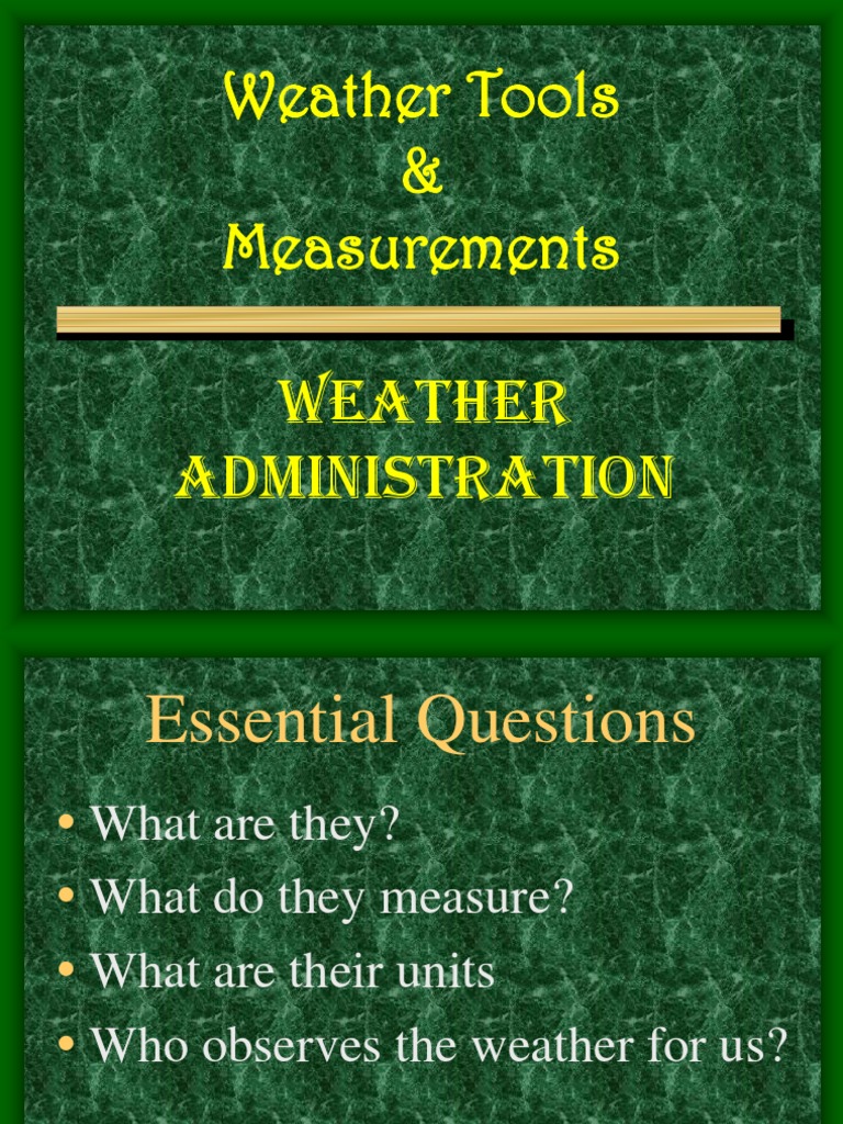 Weather Insturments and Measurements | PDF | Weather | National Oceanic ...