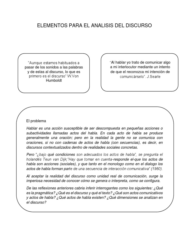 Elementos Para El Analisis Del Discurso