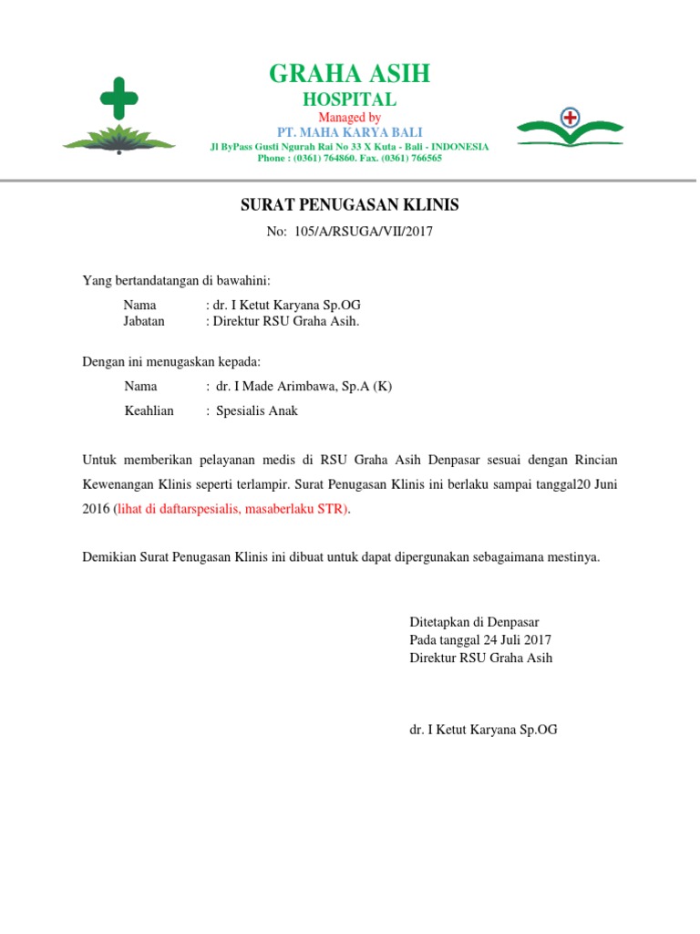 Template SPK DR Anak | PDF