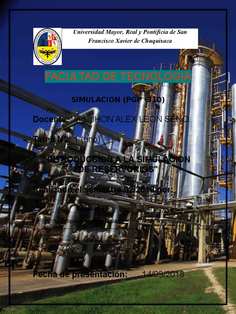 Tarea-1-Pgp 310 Tania | PDF | Simulación | Petróleo