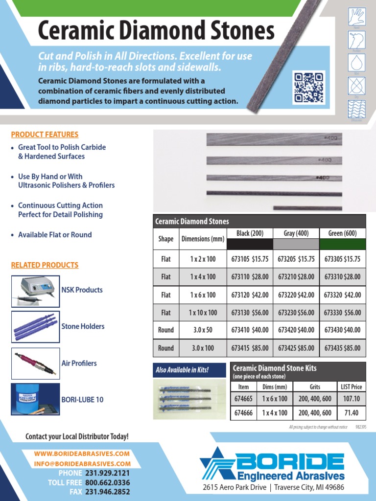 Ceramic Diamond Stones PDF | PDF | Diamond | Crafts