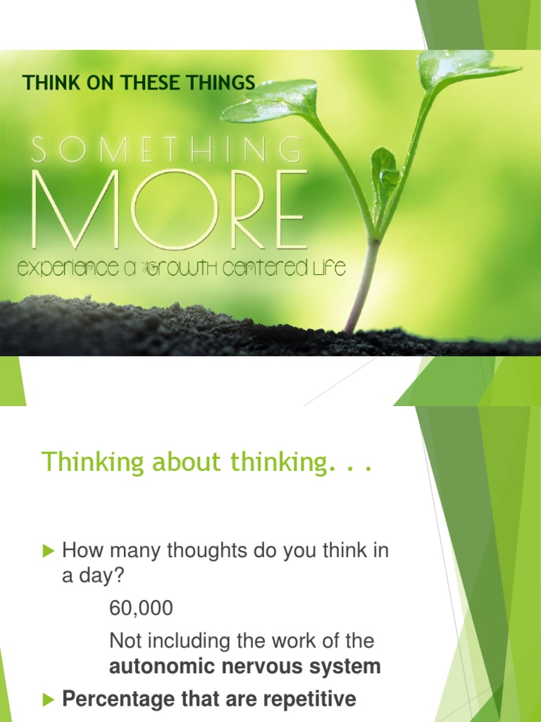 Think On These Things | PDF | Envy | Theology