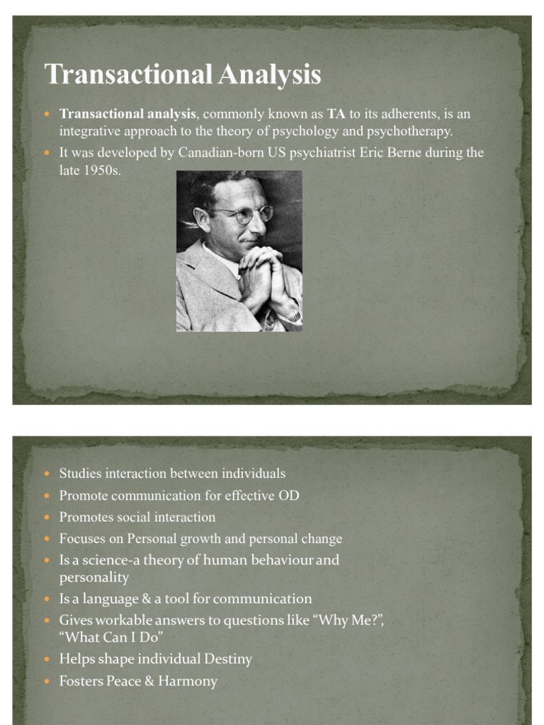 Transactional Analysis | PDF