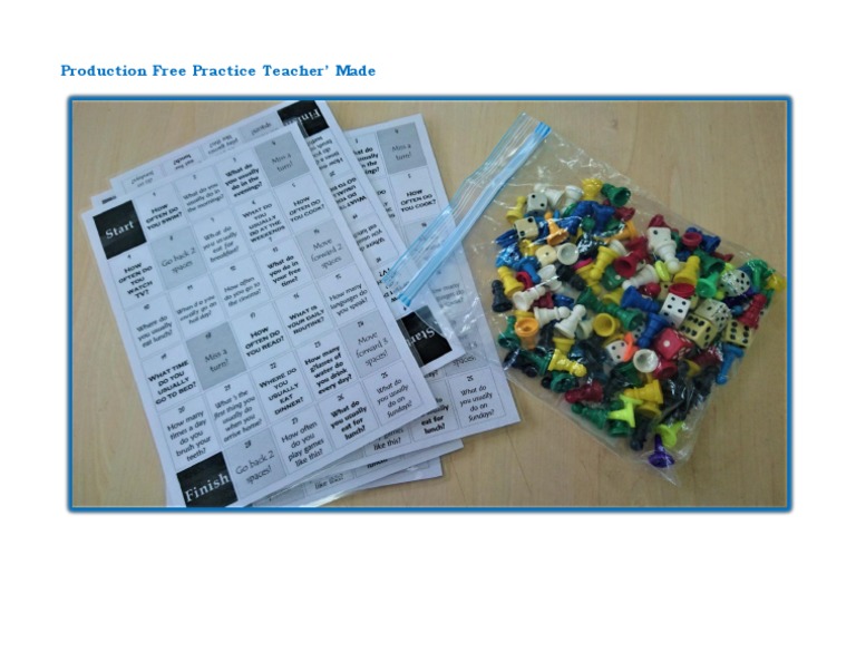 Production Free Practice Teacher | PDF
