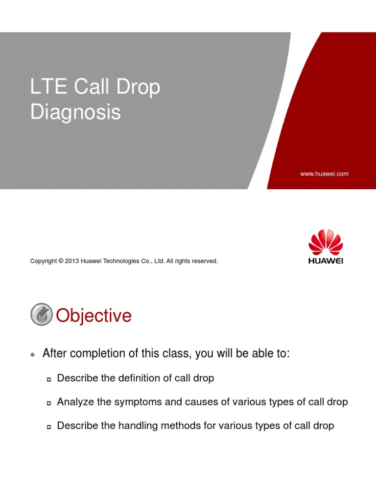 13 LTE Call Drop Diagnosis | PDF | Troubleshooting | Electromagnetic ...