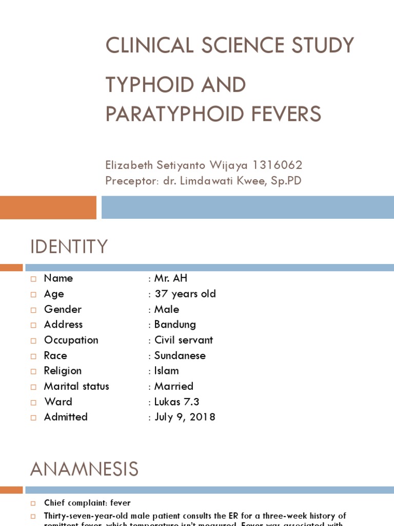 CSS Typhoid and Paratyphoid Fevers | PDF | Diseases And Disorders ...