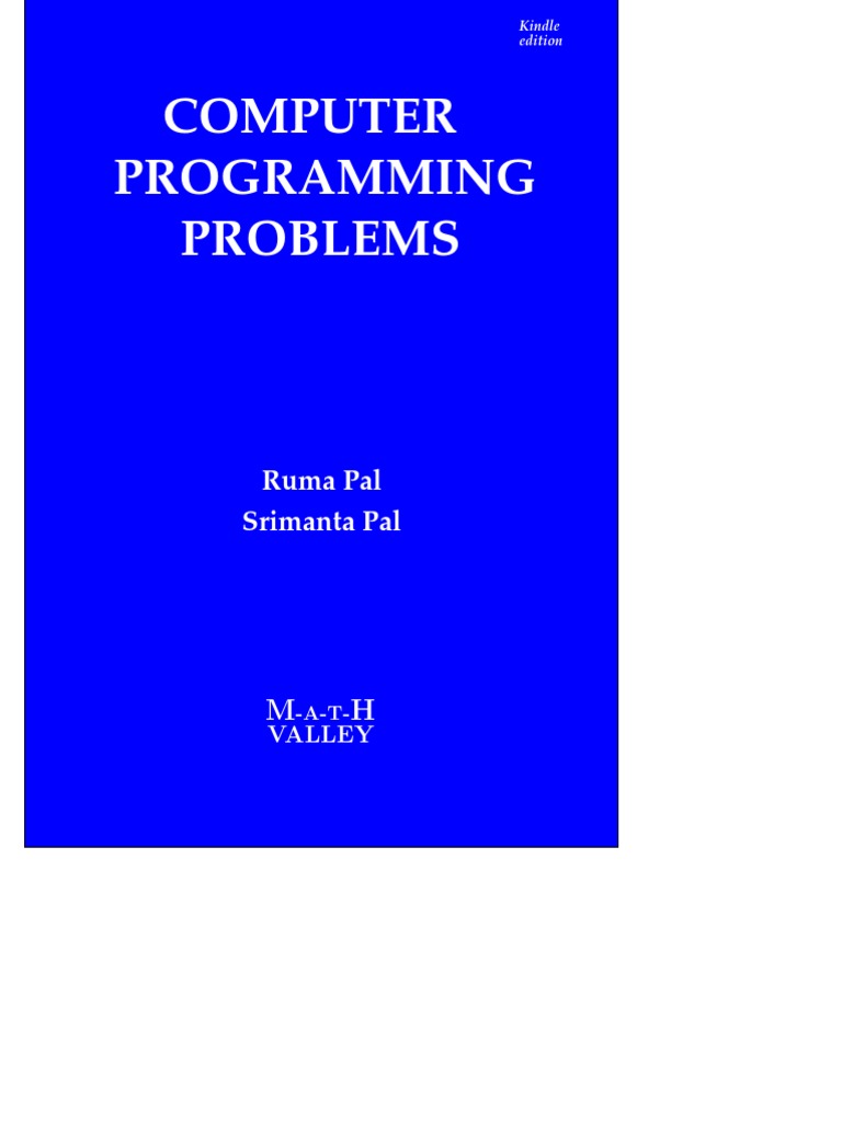(Ruma Pal) Computer Programming Problems | PDF | Matlab | C (Programming Language)