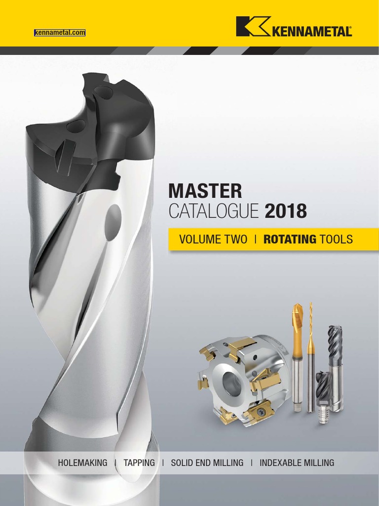 Master Catalog 2018 Vol. 2 Rotating Tools English Metric | PDF ...