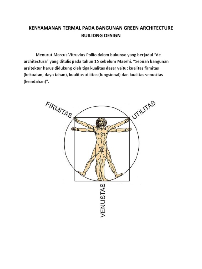 Kenyamanan Termal Pada Bangunan Green Architecture Builidng Design | PDF