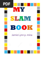 Student Slam Book Template | PDF