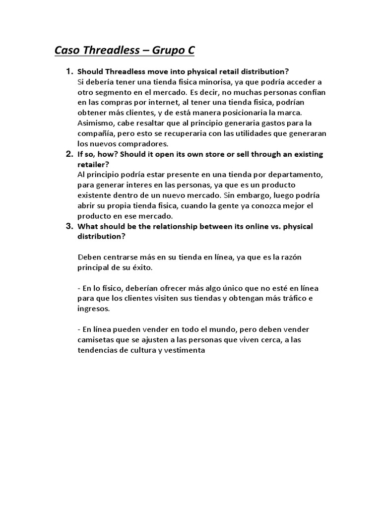 Caso Threadless | PDF