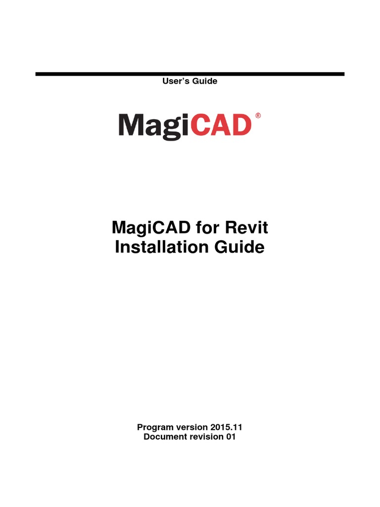 MagiCAD 2015.11 For Revit Installation Guide | PDF | Autodesk Revit ...