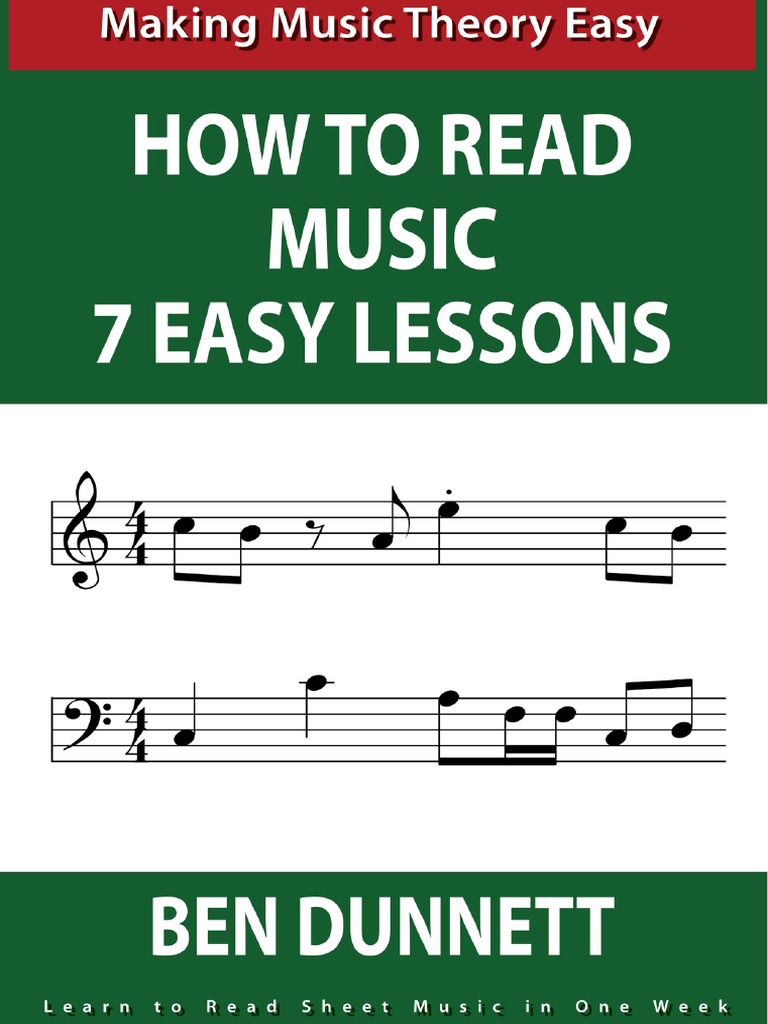 How To Read Sheet Music in 7 Easy Lessons PDF | PDF | Tempo | Clef