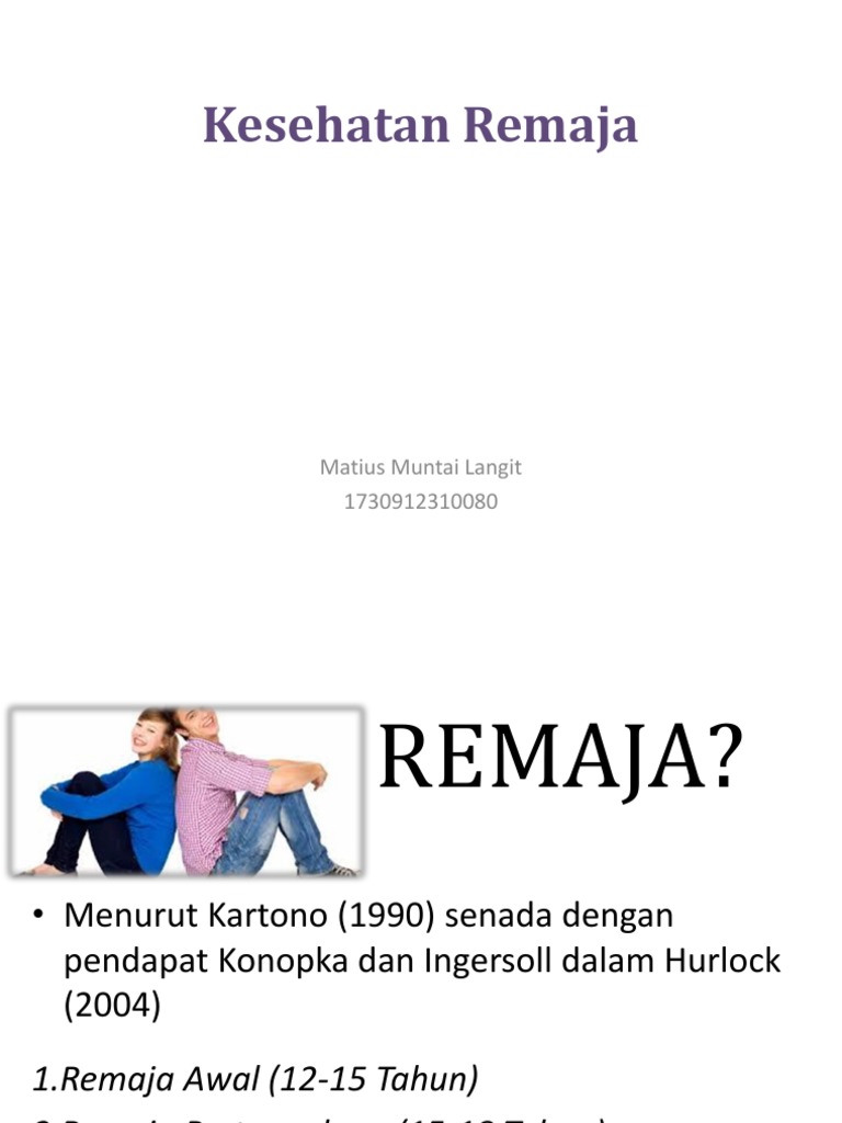 Kesehatan Reproduksi Remaja: Panduan Dasar | PDF