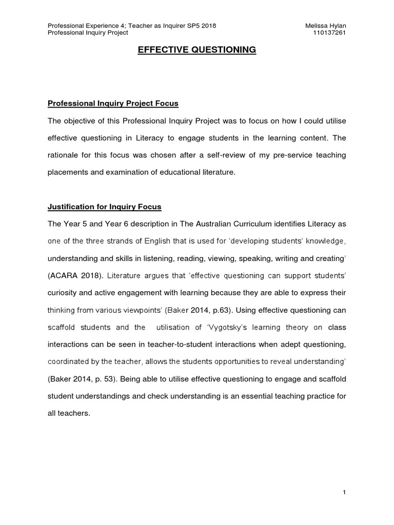 Pip Assignment | PDF | Question | Teachers