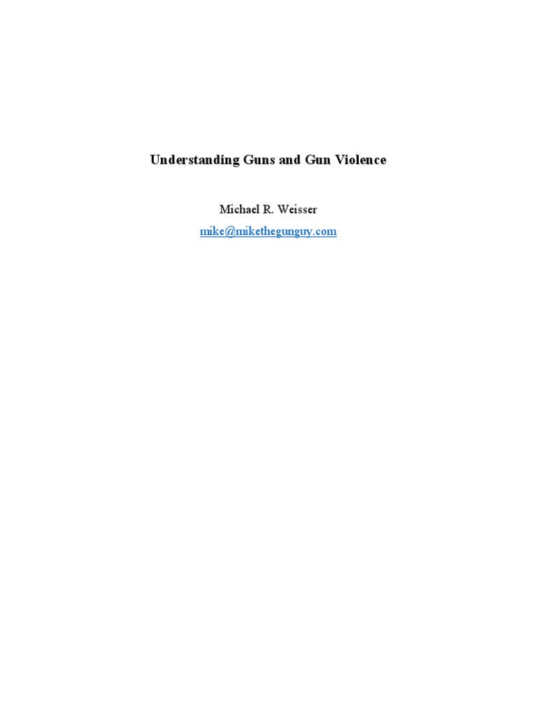 Understanding Guns and Gun Violence | PDF | Gun Violence In The United ...