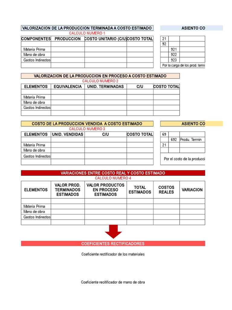 Formato de Costos 2 | PDF