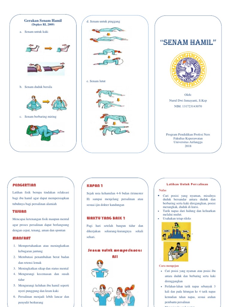 Leaflet Senam Hamil | PDF