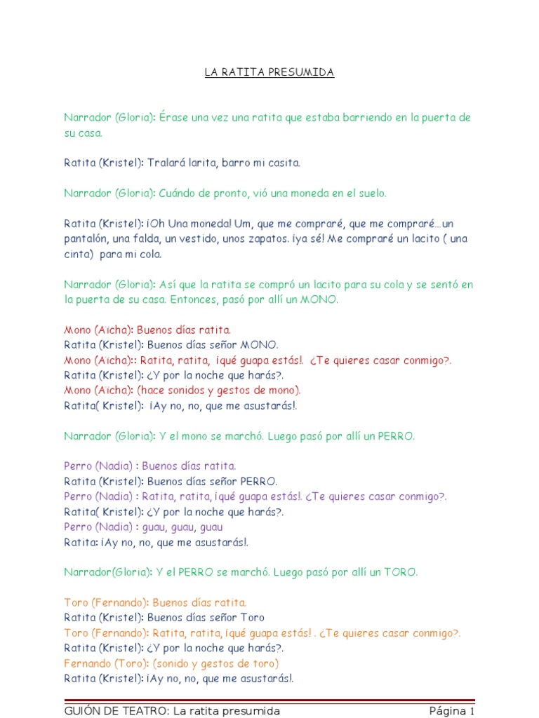 La Ratita Presumida
