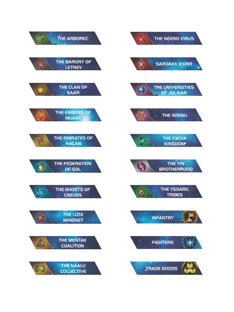 T I 4 Faction Labels | PDF