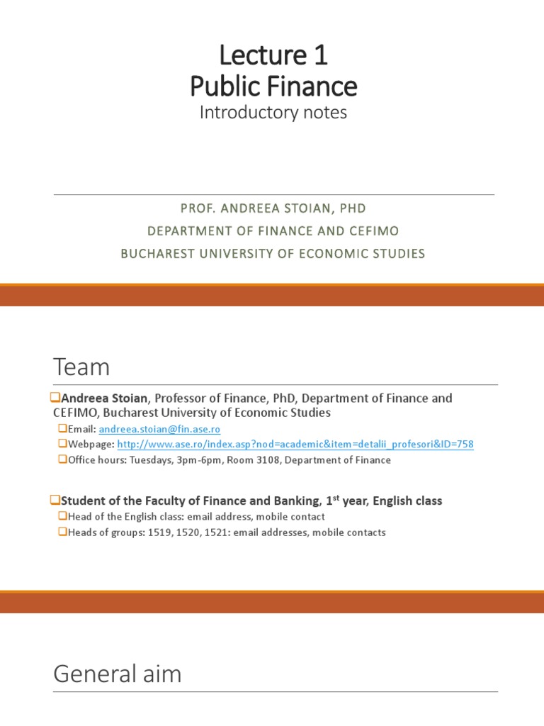 Public Finance: Introductory Notes | Download Free PDF | Public Finance ...