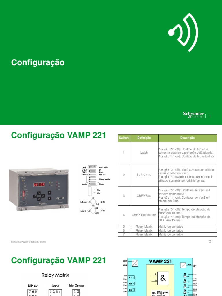 Apresentação VAMP221 Configuração | PDF | Engenharia da Computação ...
