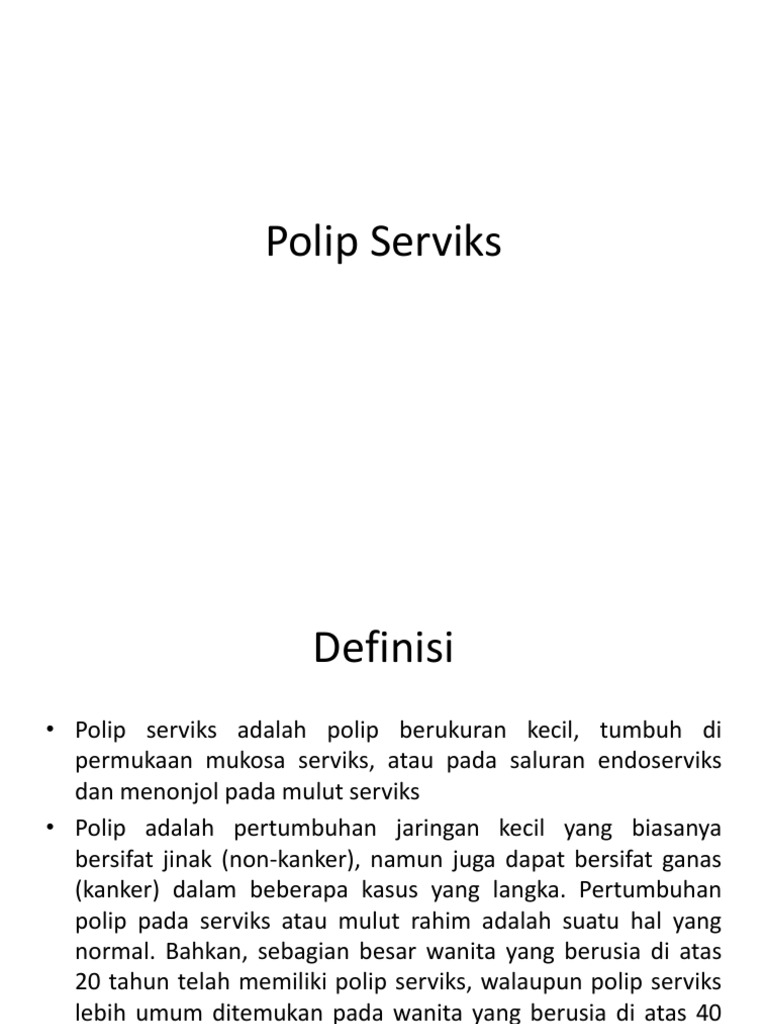 Polip Serviks | PDF