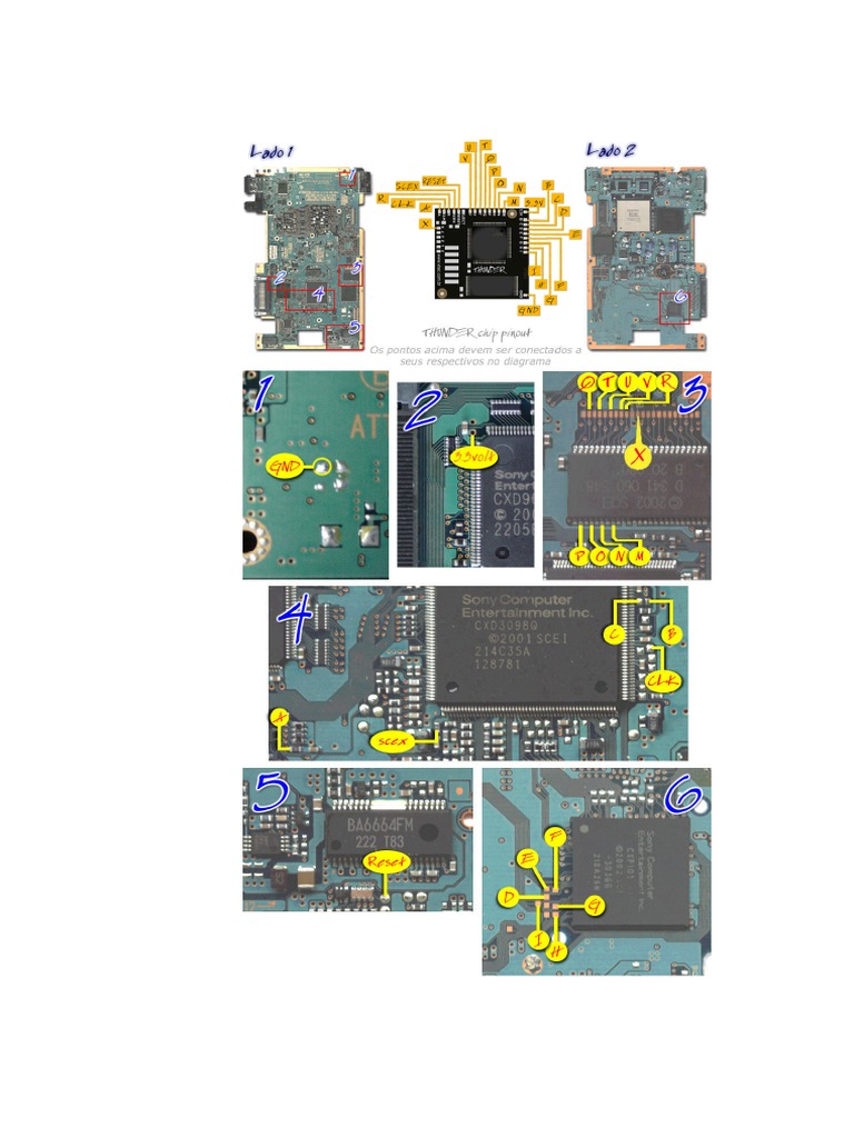 Diagrama Chip Thunder Pro 2 ps2 V7 39001 PDF | PDF