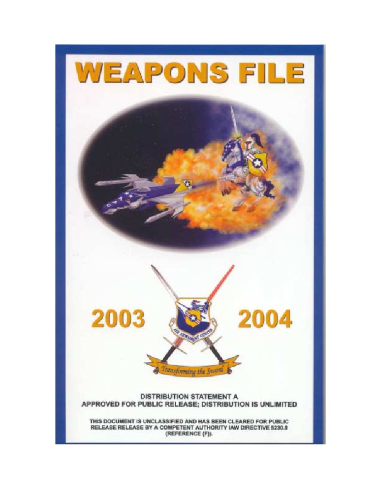 Us Air Force Weapons | PDF | Missile | Military Science