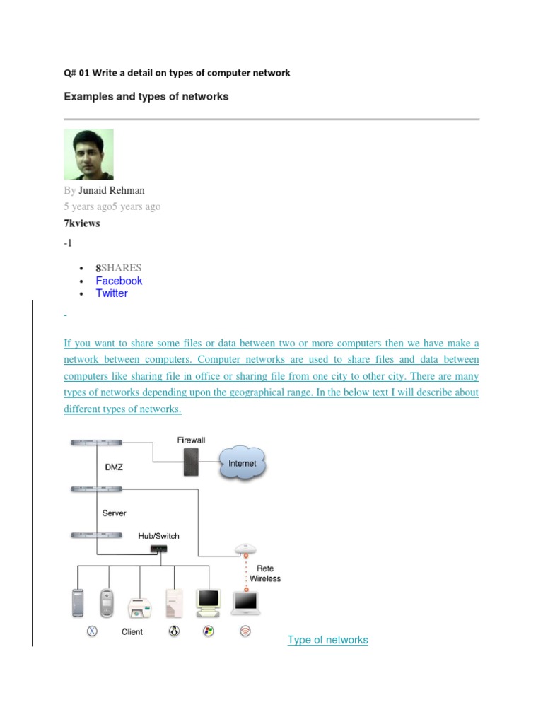 Write A Detail On Types of Computer Network | PDF | Network Topology ...