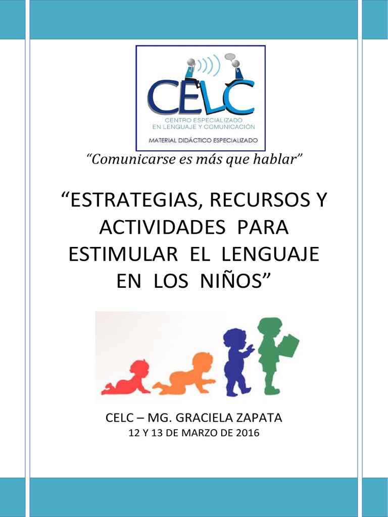 Estrategias para Estimular el Lenguaje Infantil | PDF | Palabra ...