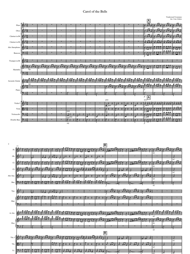 Bells - Score and Parts | PDF | Elementary Organology | Aerophones