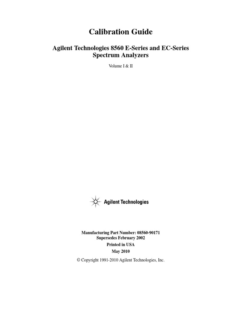 Calibration Guide | PDF | Verification And Validation | Implied Warranty