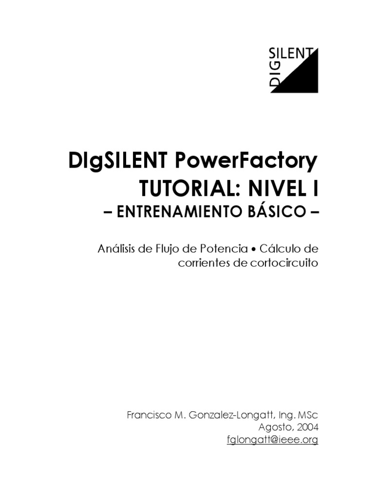 Tutorial Digsilent Nivel Basico | PDF | Point and Click | Ventana ...