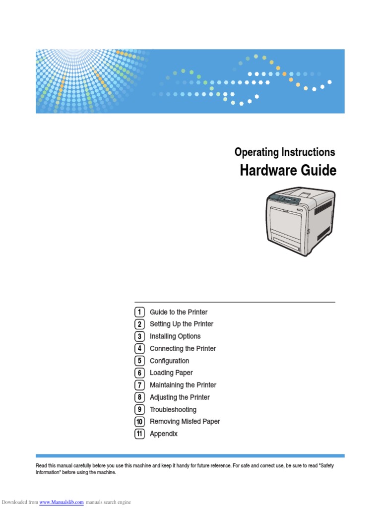 Aficio SP c320dn PDF | PDF | Printer (Computing) | Wireless Lan