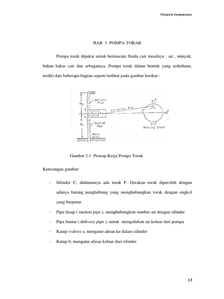 Bab 3 POMPA TORAK | PDF