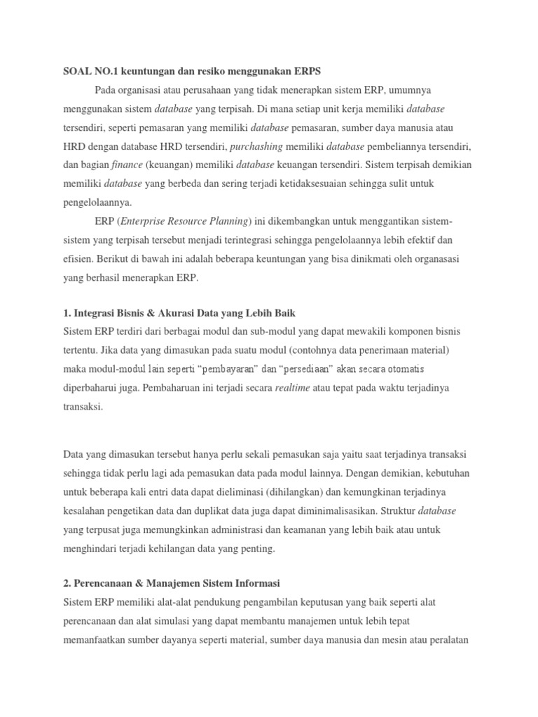 Jawaban Uas Sia Kls MLM | PDF