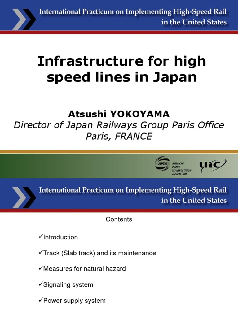 Infrastructure High Speed Lines Japan | PDF | Track (Rail Transport ...