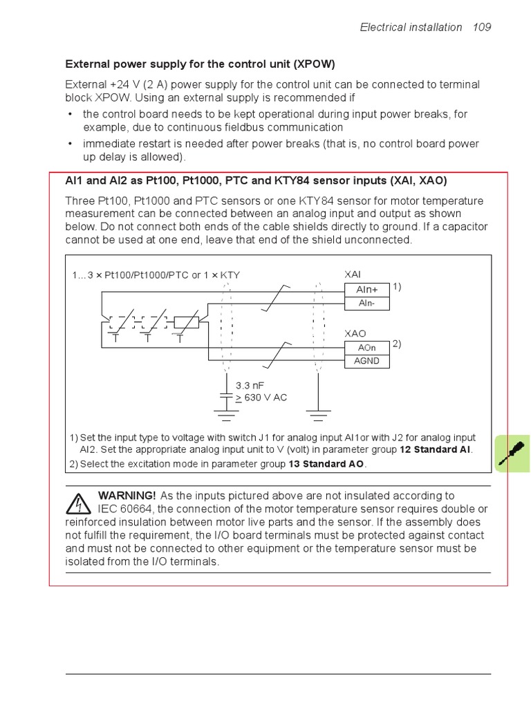 External Power Supply For The Control Unit (XPOW) : Electrical ...